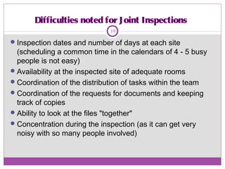 Ema fda joint inspections | PPT