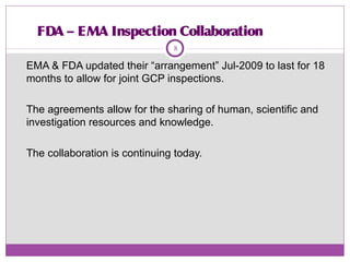 Ema fda joint inspections | PPT
