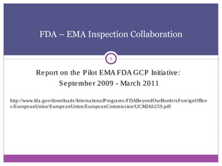 Ema fda joint inspections | PPT