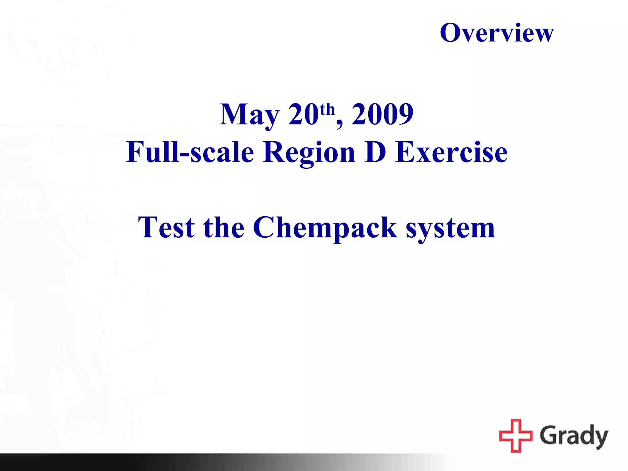 Emag chempack region d exercise presentation may 2010 | PPT