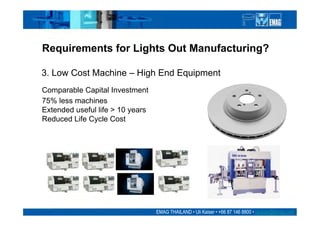 EMAG: Lights Out Manufacturing Presentation | PDF