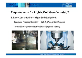 EMAG: Lights Out Manufacturing Presentation | PDF