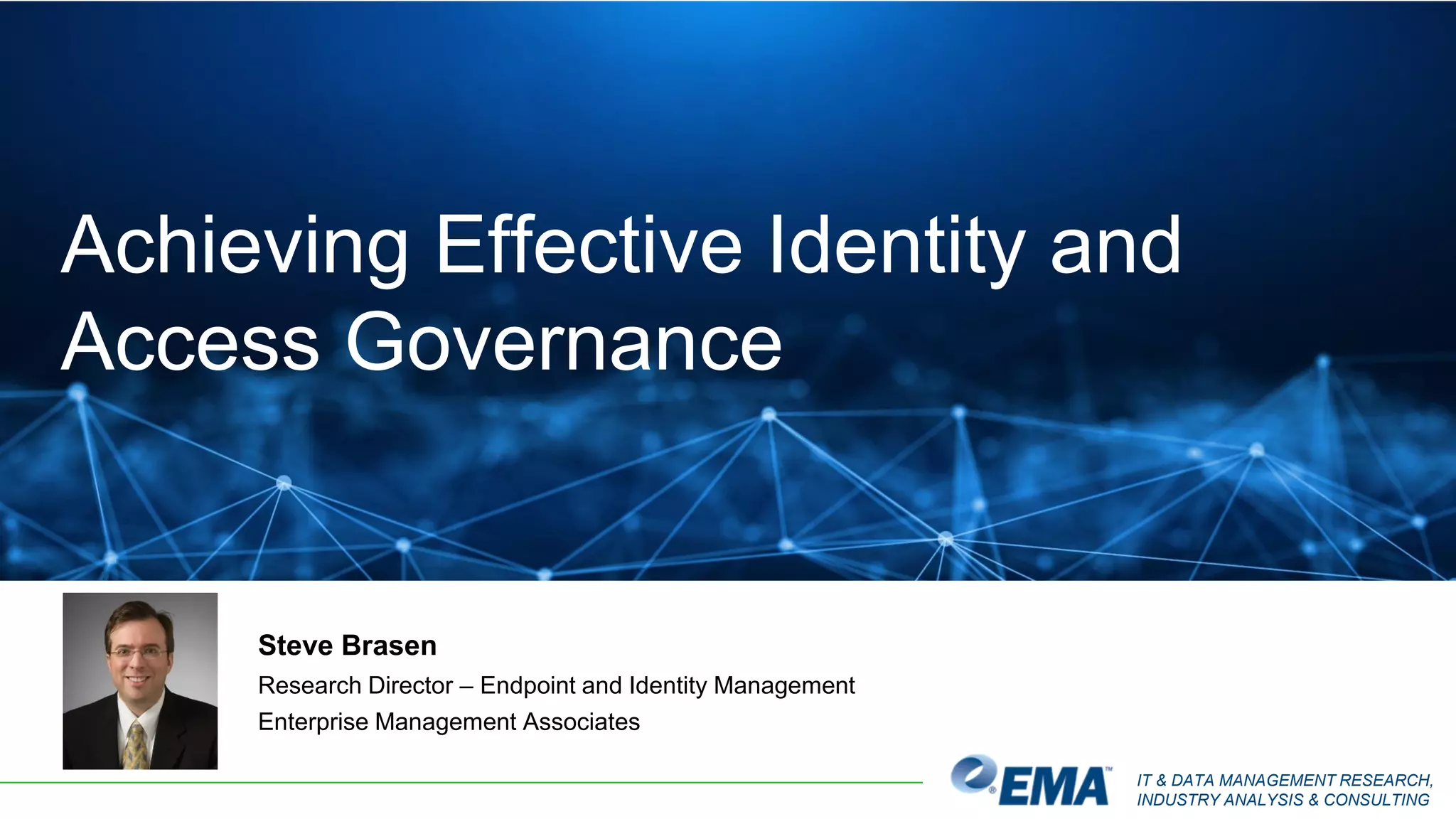 Achieving Effective Identity and Access Governance | PDF | Web ...
