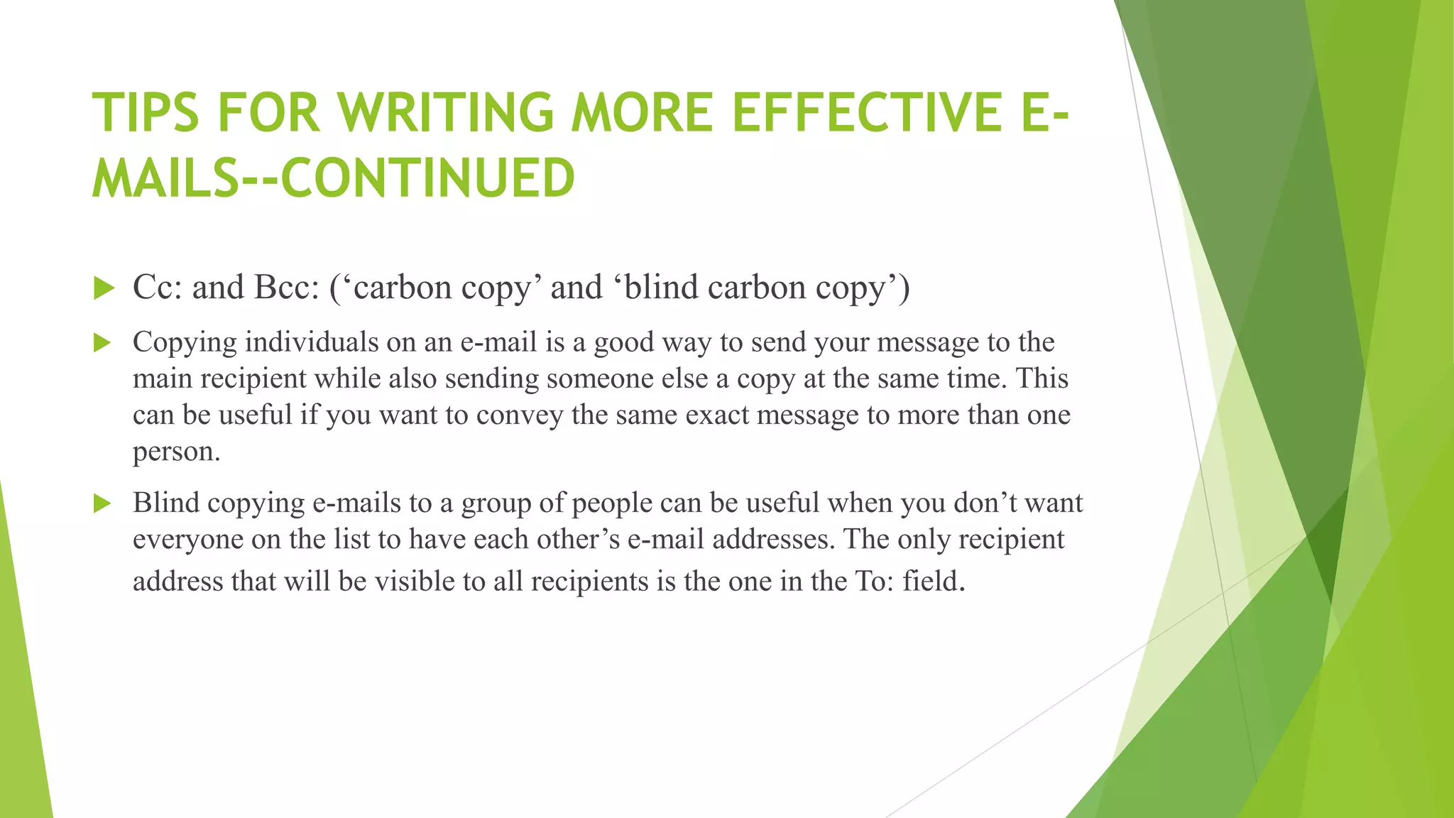 Email writing | PPTX