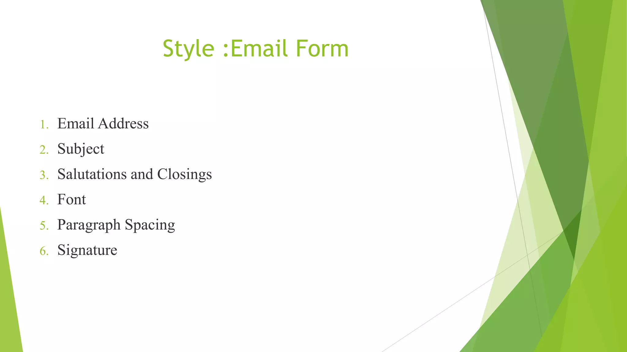 Email writing | PPTX