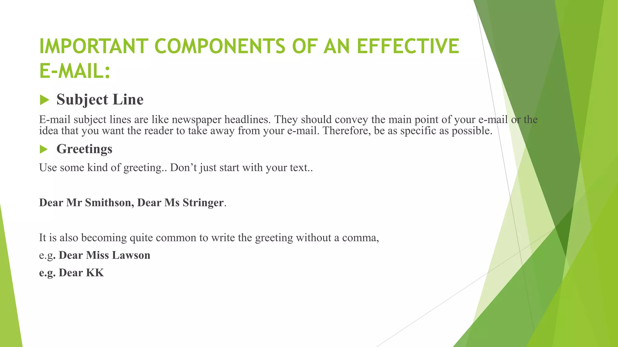 Email writing | PPTX