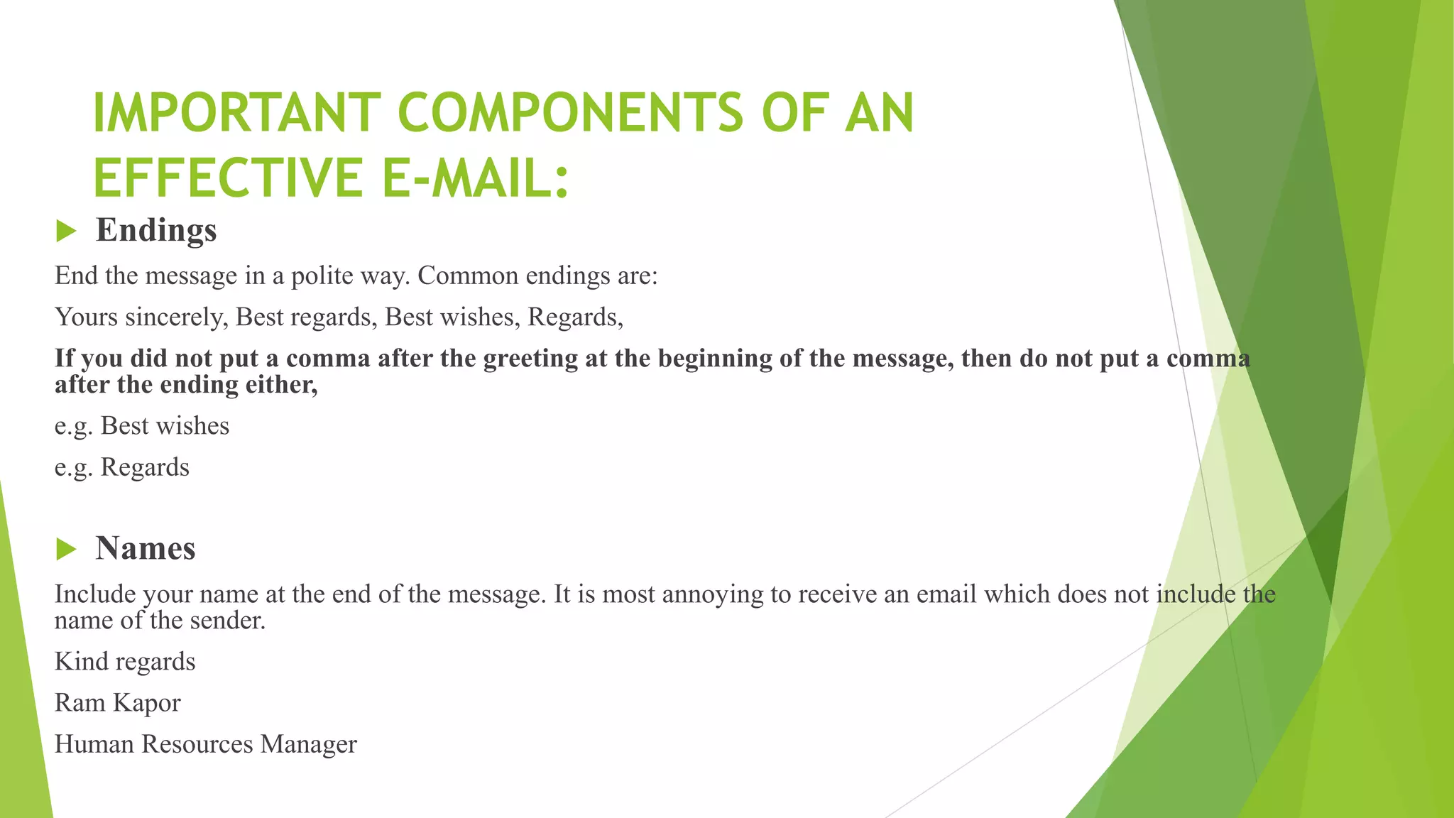 Email writing | PPTX