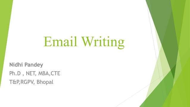 Email writing | PPTX