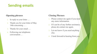 Email writing | PPTX