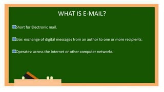 What is E-Mail?? | PPSX