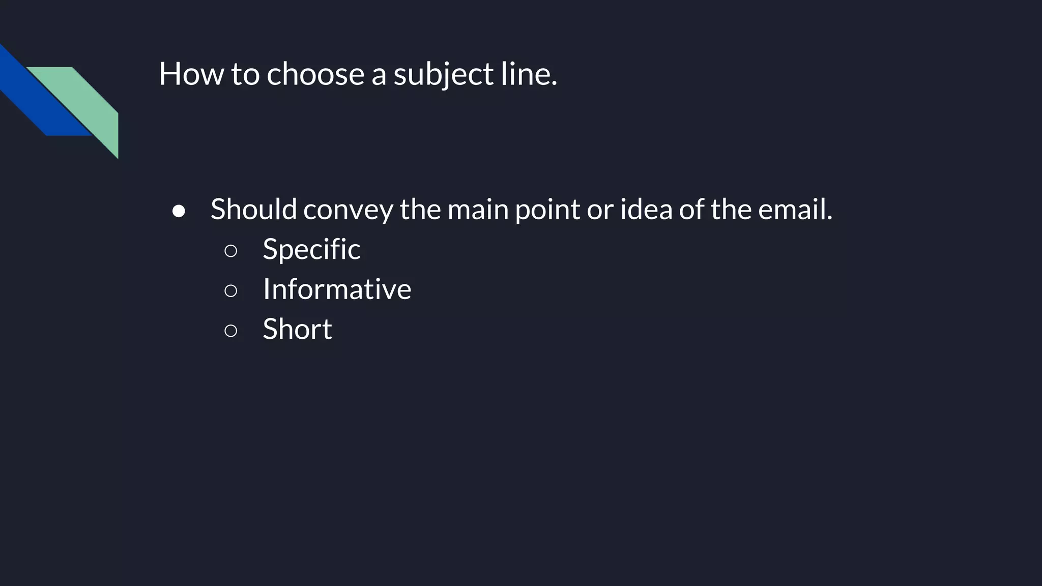 Basics of Email writing | PPTX