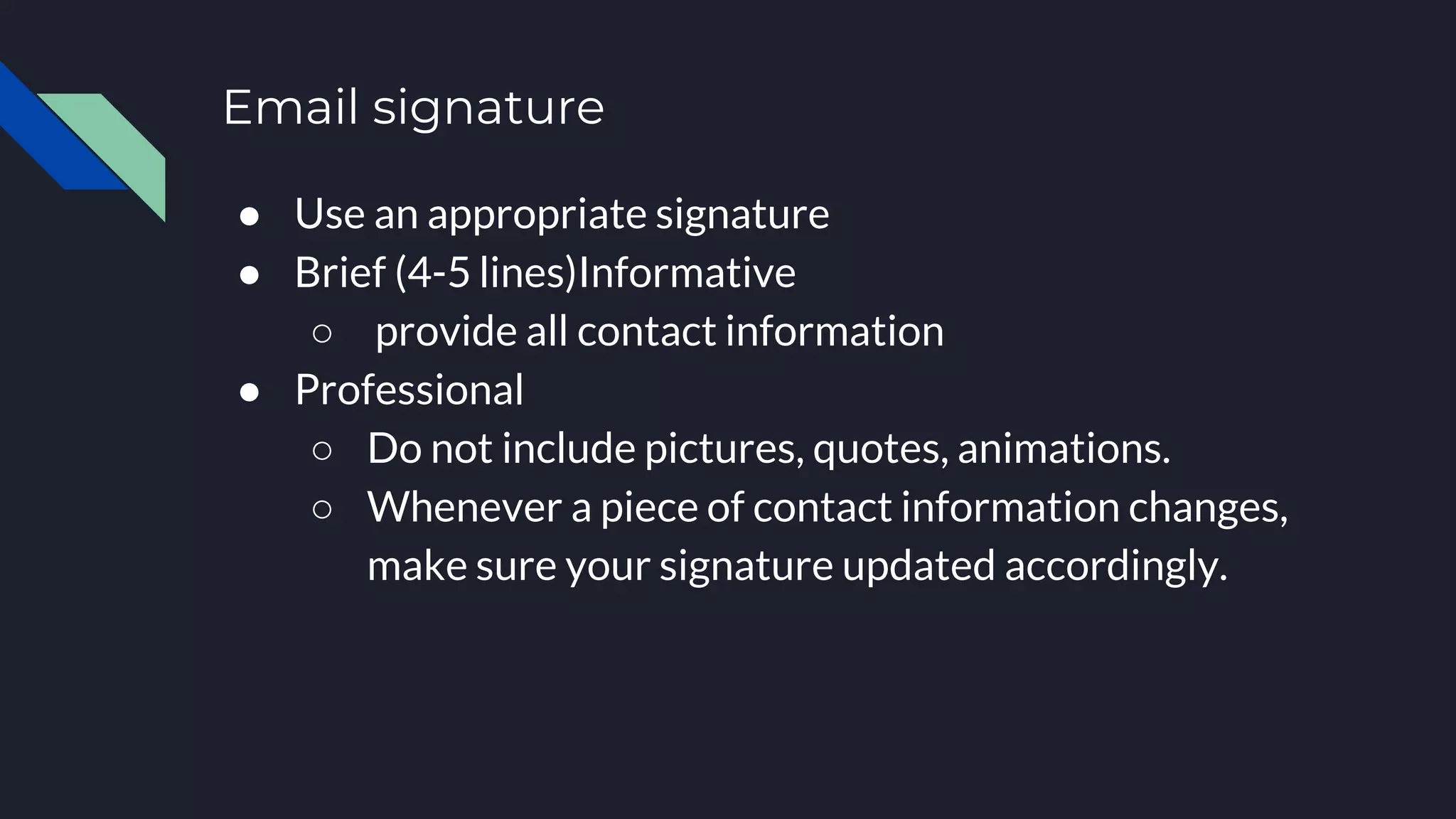 Basics of Email writing | PPTX