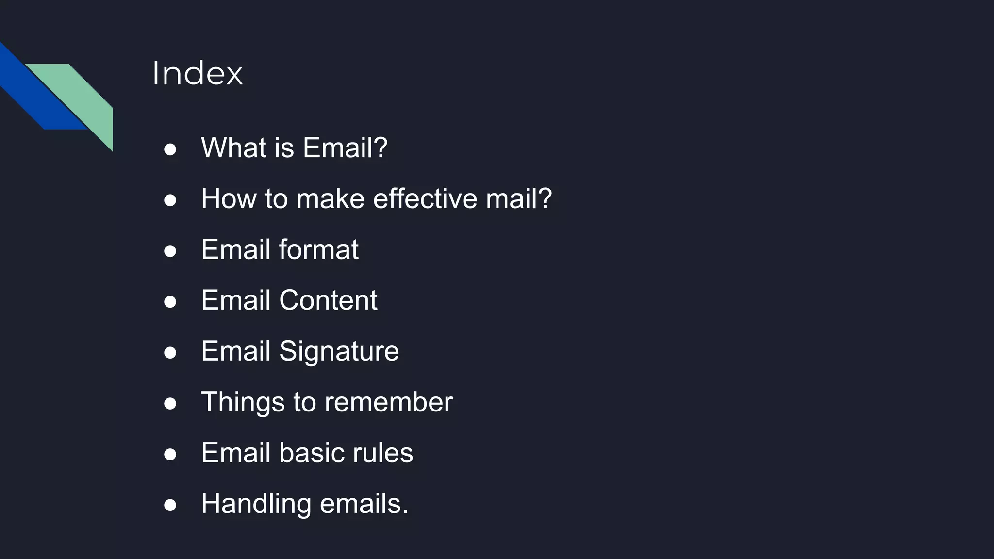 Basics of Email writing | PPTX