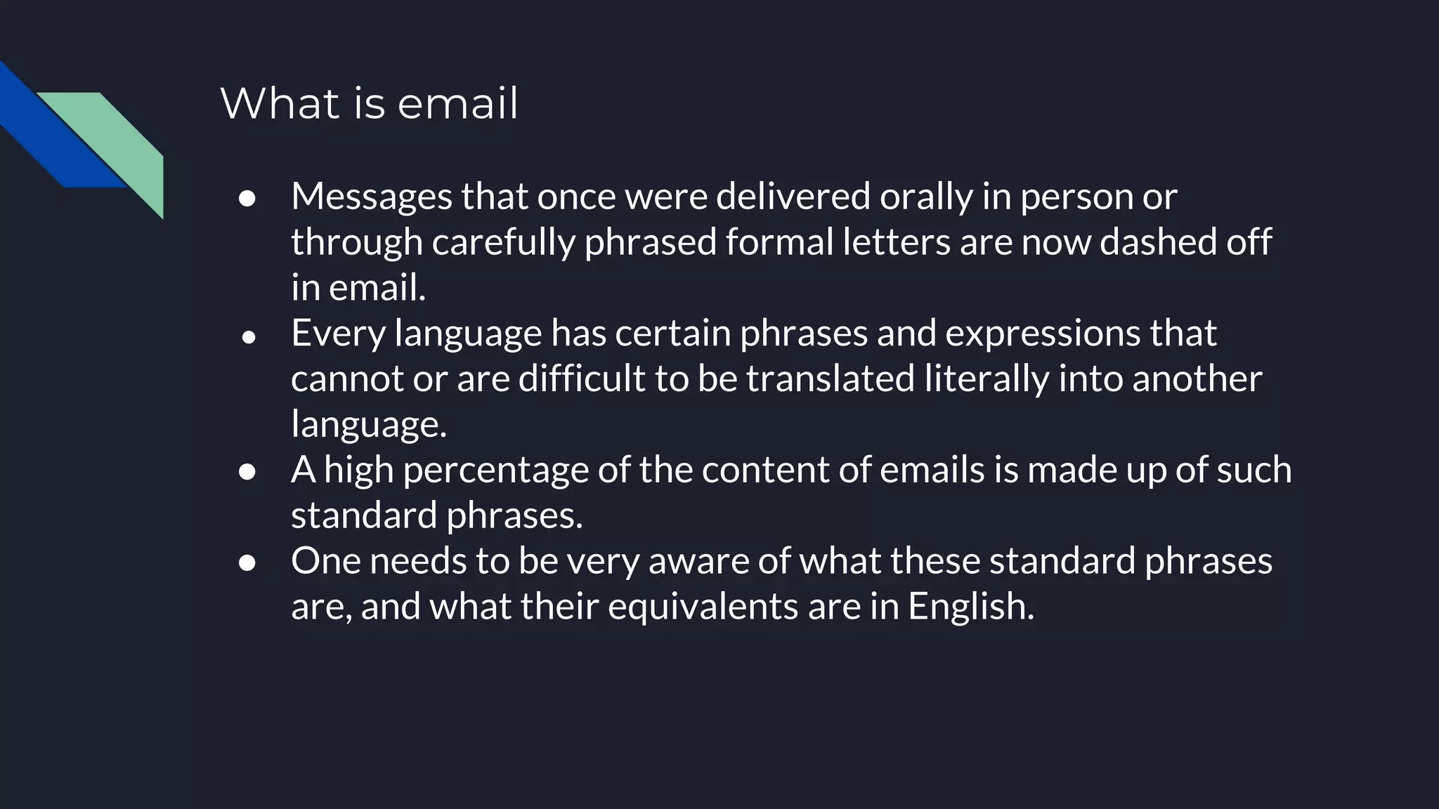 Basics of Email writing | PPTX