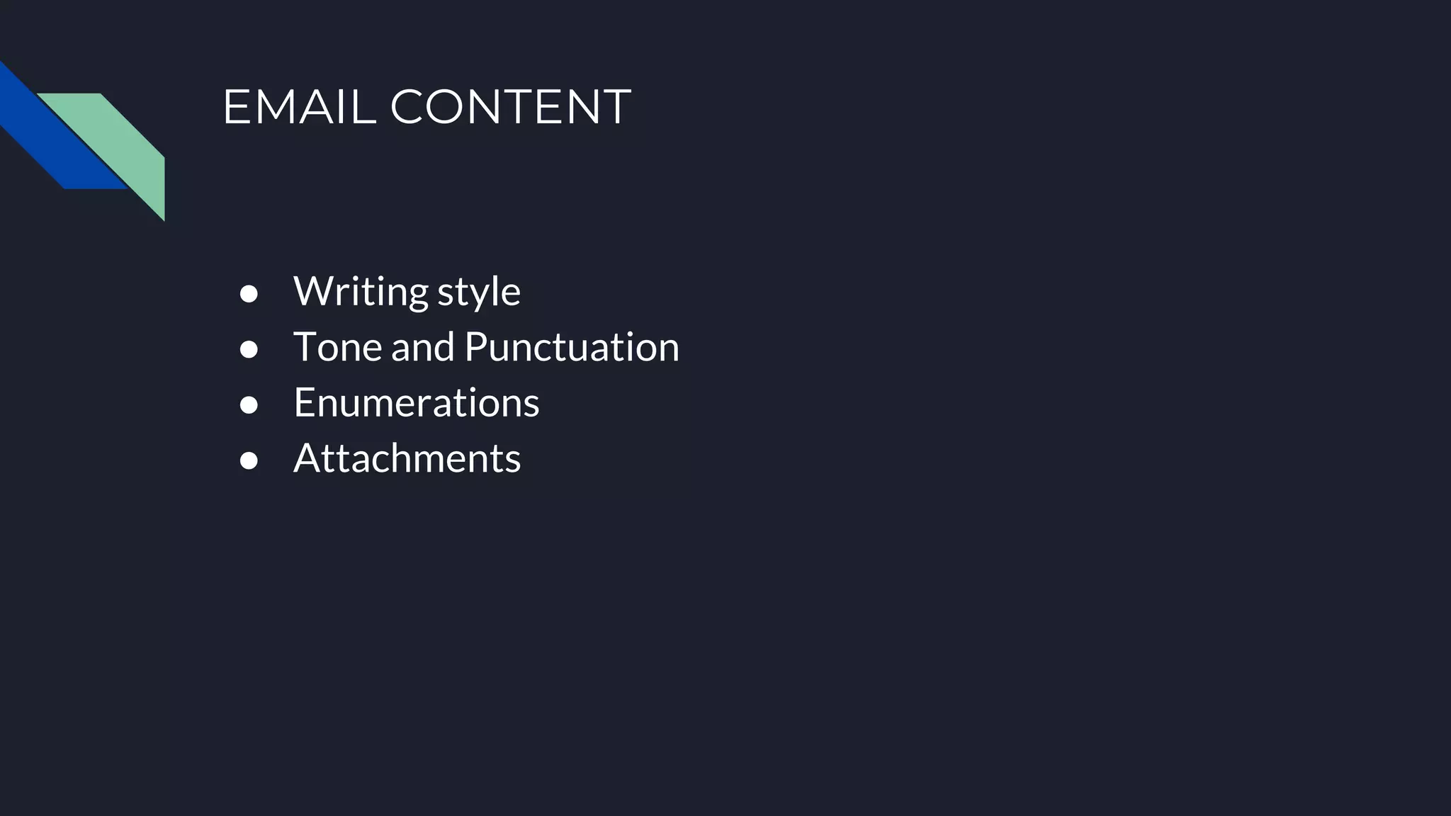 Basics of Email writing | PPTX