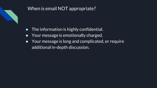 Basics of Email writing | PPTX
