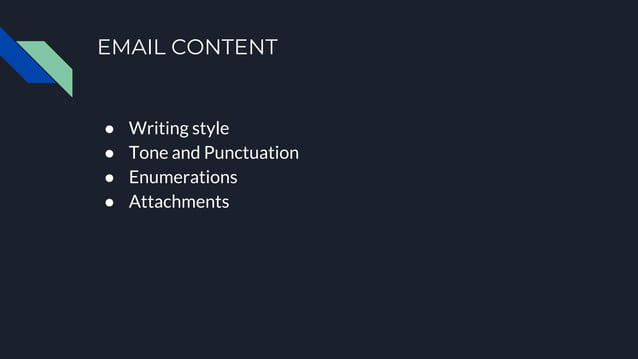 Basics of Email writing | PPTX | Email | Internet