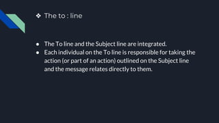 Basics of Email writing | PPTX