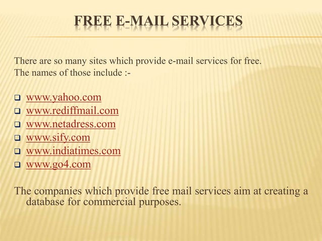 Email: Introduction | PPTX | Email | Internet