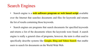 E-mail & Search Engines | PPTX