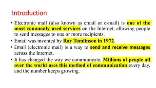 E-mail & Search Engines | PPTX