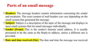 E-mail & Search Engines | PPTX