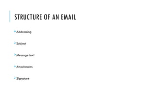 email.pptxwriting an informal and formal types of email | PPTX