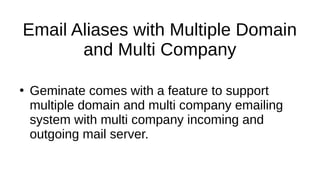 Email Aliases With Multiple Domain And Multi Company | PPT | Free download