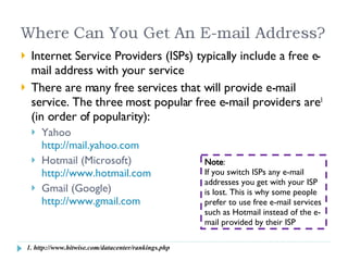 E-Mail Basics | PPT