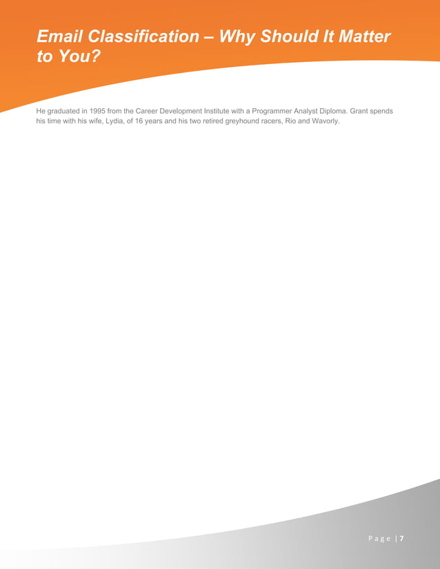 Email Classification - Why Should it Matter to You? | PDF