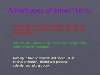 email clients and webmail (presentation) | PPS