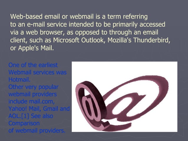 email clients and webmail (presentation) | PPS