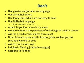 Email etiquette | PPTX