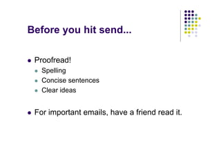 Email etiquette-power point-slides | PDF