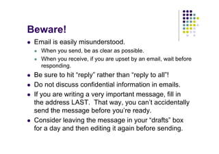 Email etiquette-power point-slides | PDF