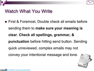 Email Etiquettes | PPTX