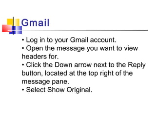 Email Headers – Expert Forensic Analysis | PPT