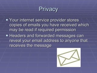 Email privacy issues and Netiquette | PPT | Email | Internet