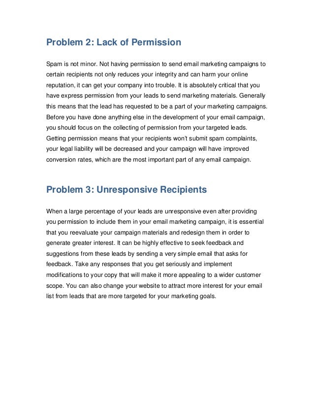 Email Marketing Common Problems and How to Solve Them