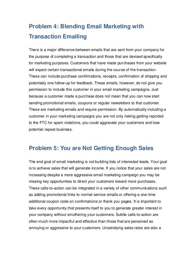 Email Marketing Common Problems and How to Solve Them