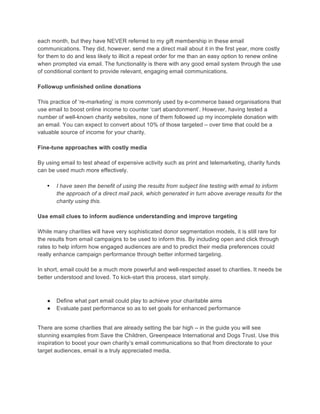 Email marketing for charities and non-profits | PDF