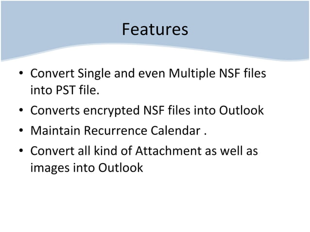 NSF to PST | PPT