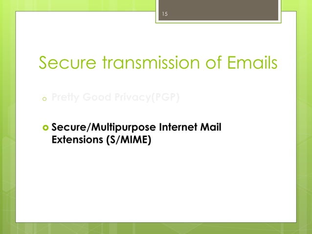 Email security presentation | PDF | Email | Internet