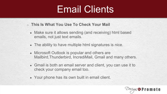 Email Signatures For Business | PPT
