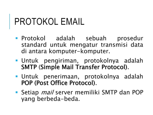 Electronic Mail atau Surat Electronic PPT | PPTX