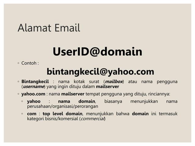 Electronic Mail atau Surat Electronic PPT | PPTX