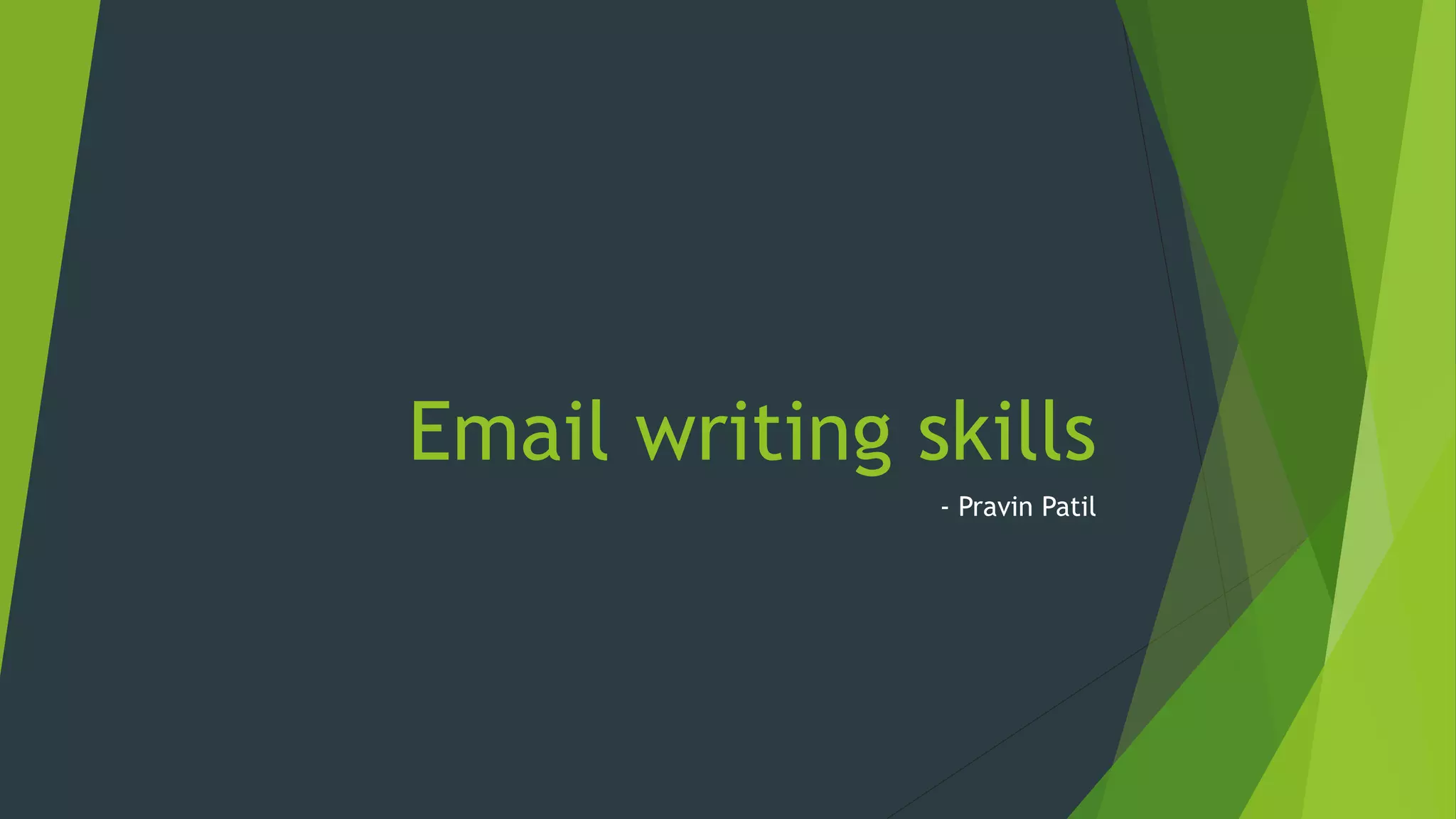 Email writting | PPT