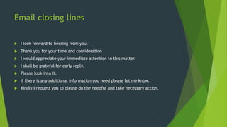 Email writting | PPT