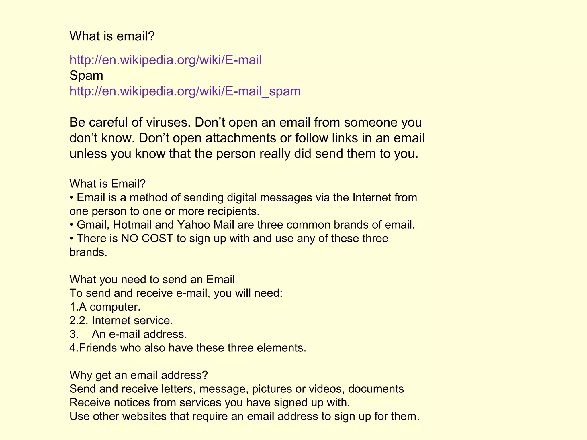Email | PPT | Internet for Beginners | Internet