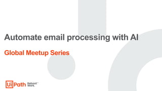 Automate email processing with AI | PDF